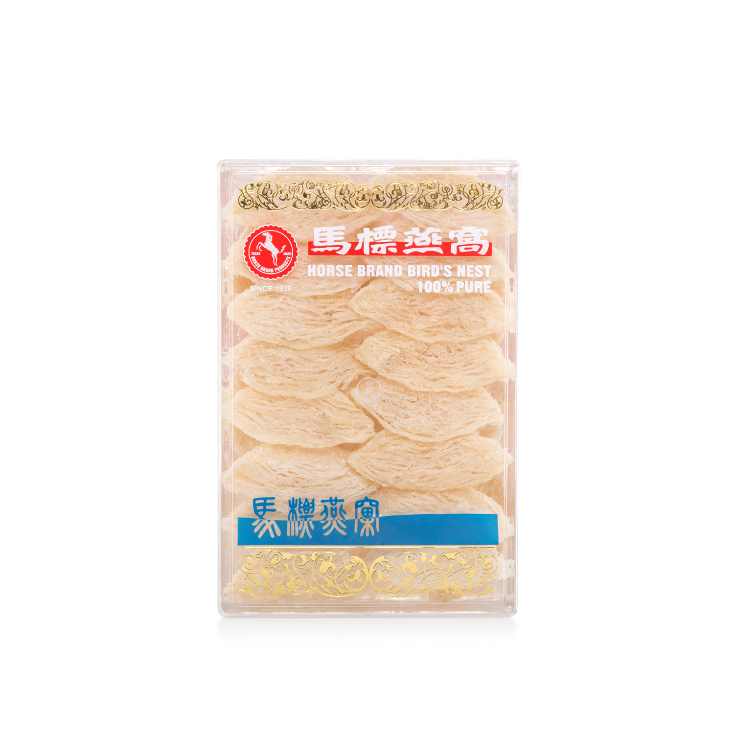 Horse Brand Bird's Nest, Blue Label (150g) - Guan Sang Co Pte Ltd
